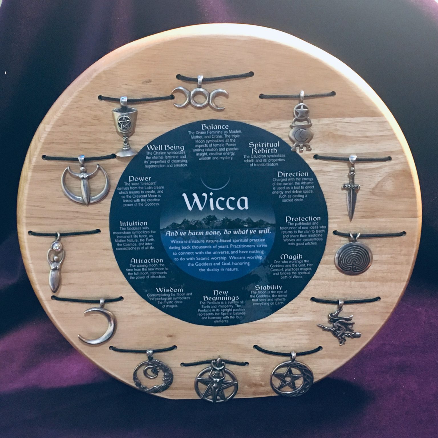 Wicca Pewter Pendants - Into the Mystic Shop