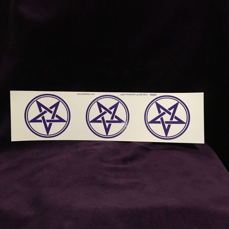 Pentagram Bumper Sticker - Into the Mystic Shop