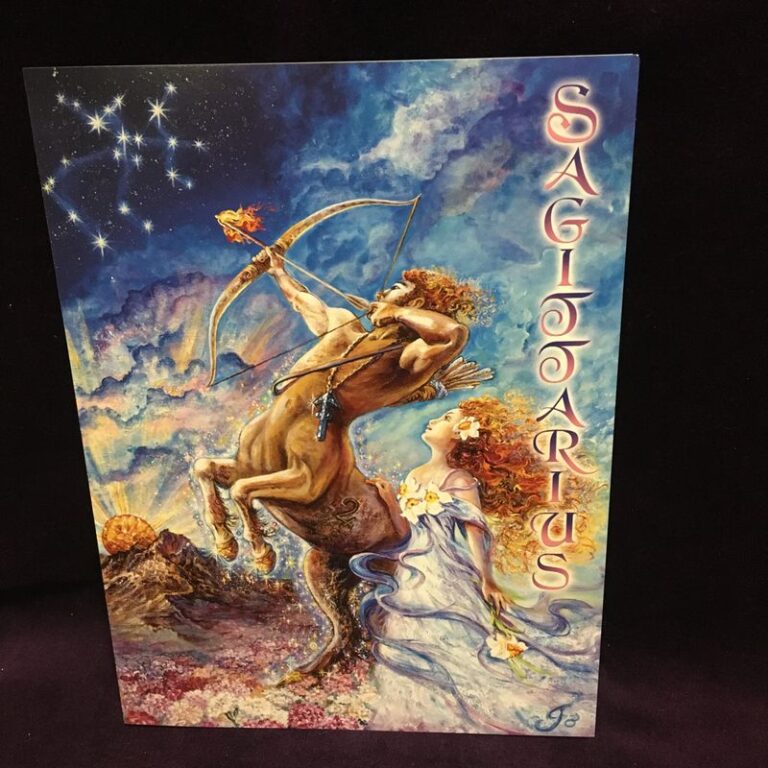 Sagittarius Zodiac Greeting Card - Into the Mystic Shop
