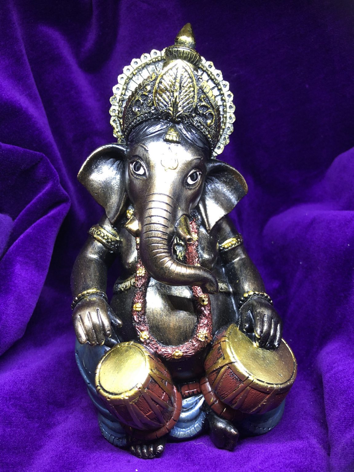 Ganesha w/bongo drums - Into the Mystic Shop