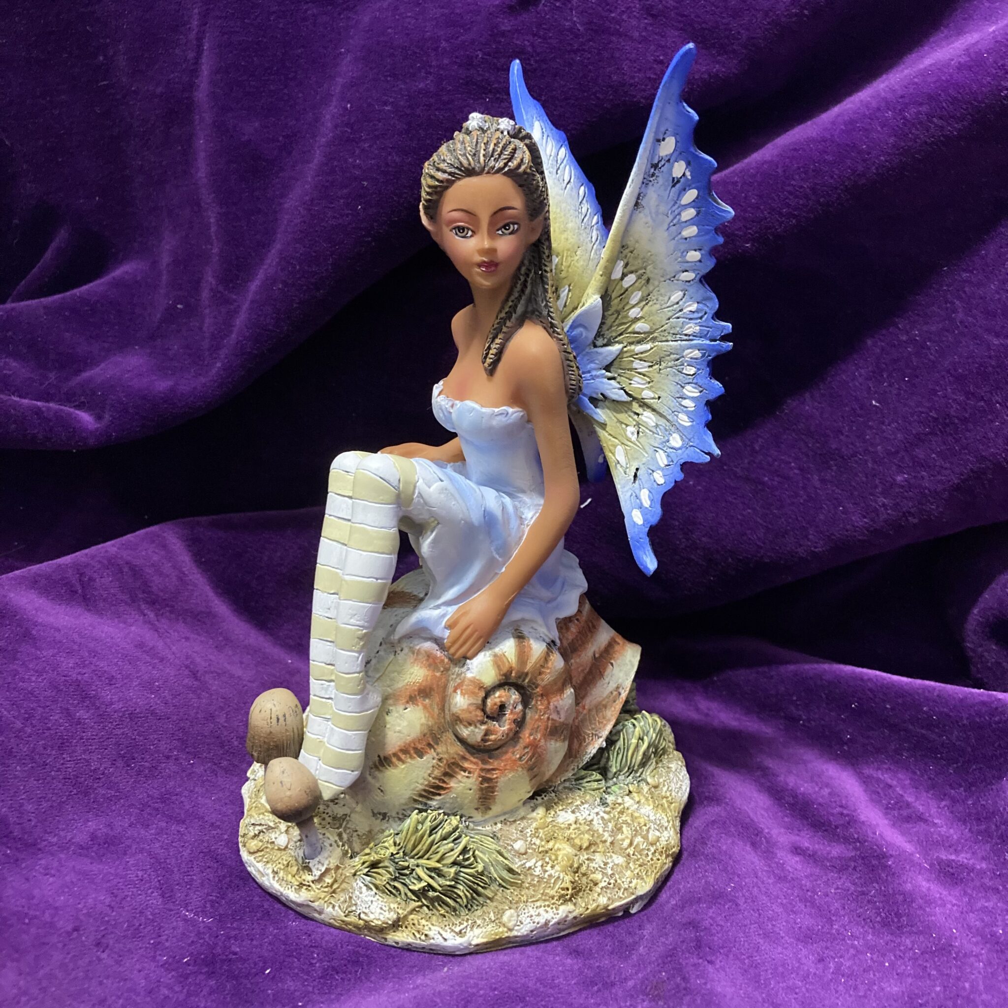 6" Tall Fairy Statue with Shell - Into the Mystic Shop